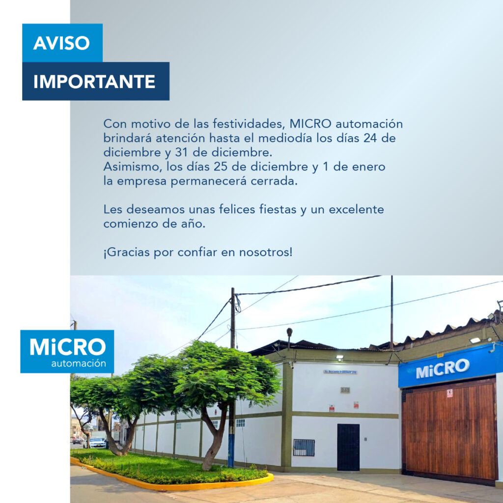 AVISO IMPORTANTE - Micro Automación